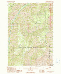 1990 Map of Puderbaugh Ridge, Wallowa County, OR — High-Res | Pastmaps